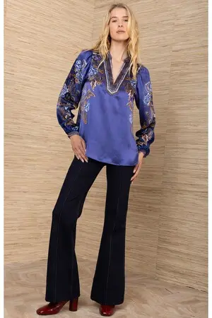 Hale Bob Brylee Silk Top