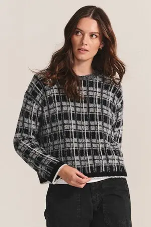 Velvet By Graham & Spencer Lacey Crewneck Sweater