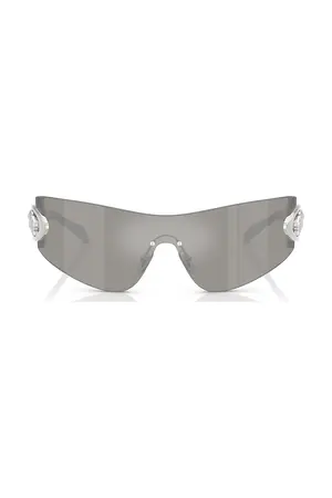 Versace Rimless Sunglasses With Adjustable Nosepads