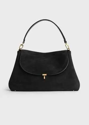 TOTEME T-lock Suede Satchel
