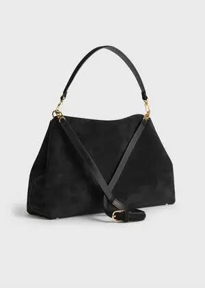 TOTÊME T-lock Suede Satchel