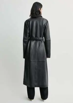 TOTEME Belted Nappa Leather Coat