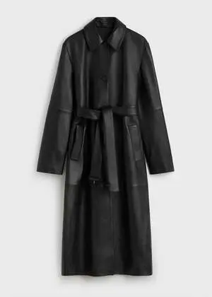 TOTEME Belted Nappa Leather Coat