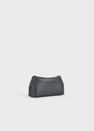 TOTEME Mini T-lock Leather Clutch - Grey