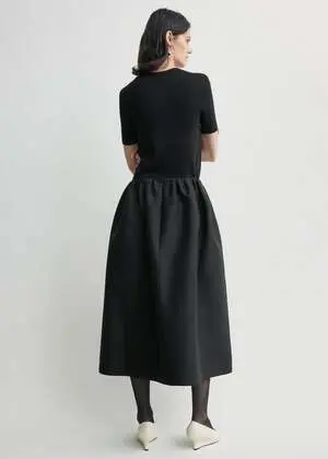TOTEME Gathered Midi Skirt