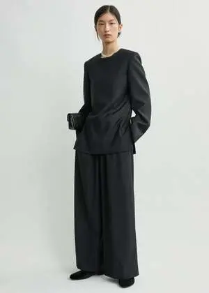 TOTEME Tailored Dinner Long-sleeve Blouse - Black