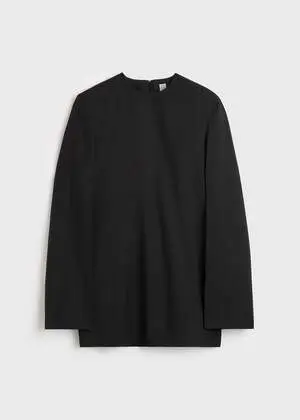 TOTEME Tailored Dinner Long-sleeve Blouse - Black