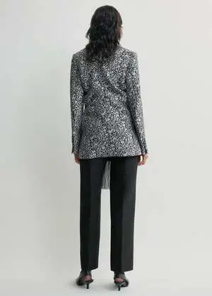 TOTEME Floral Jacquard Slouch Waist Blazer