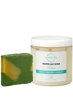 SUMBODY Citrus Soap &amp Scrub Bundle - Natural