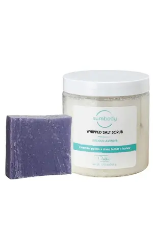 SUMBODY Lavender Soap &amp Scrub Bundle - Natural