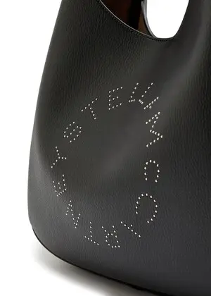 Stella McCartney Logo Faux Leather Shoulder Bag