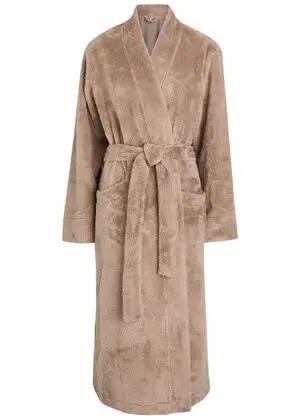 Eberjey Plush Fleece Robe - Tan