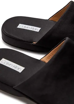 Calvin Klein Hugh Satin Slippers