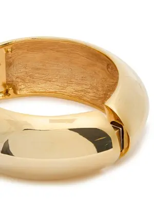 KENNETH JAY LANE 22kt -plated Hinged Bracelet