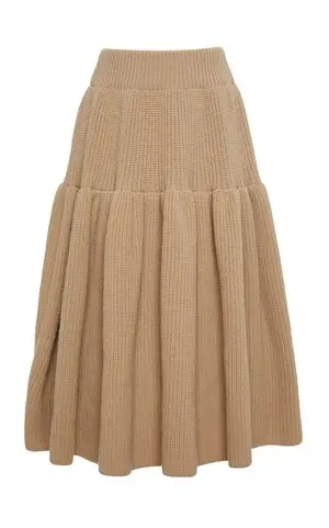 Nude Midi Skirts