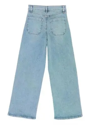 FRAME Belt-loops Wide Leg Jeans
