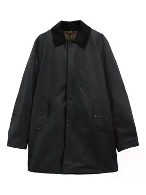 Barbour Corduroy-collar Single-breasted Coat