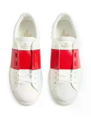 Valentino Garavani Calfskin Open Sneakers - White