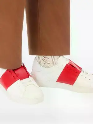 Valentino Garavani Calfskin Open Sneakers - White