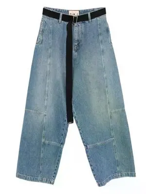 Plan C Belted Jeans