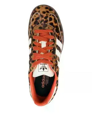 Adidas Samba Og Animal-print Trainers - Brown