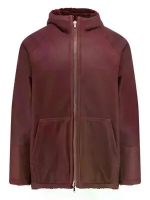SALVATORE SANTORO Reversible Shearling Hooded Zip Jacket