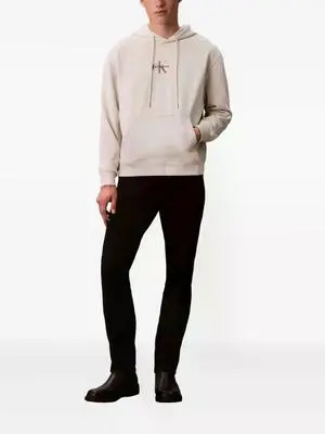 Calvin Klein Logo-print Hoodie - Neutrals