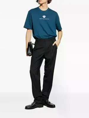 Versace Embroidered Cotton-jersey T-shirt