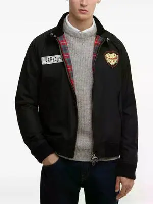 Barbour Appliqué Zip-up Jacket