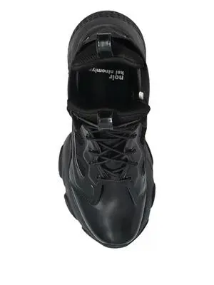 Noir Kei Ninomiya X Comme Des Garçons Cut-out Platform Sneakers