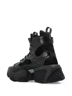 Noir Kei Ninomiya X Comme Des Garçons Cut-out Platform Sneakers