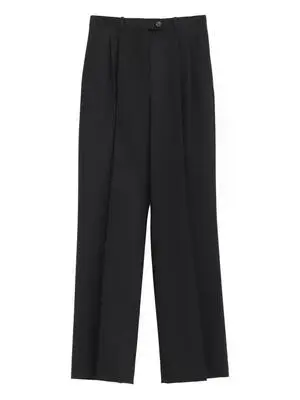 THE ROW Belt Loops Pleats Trousers - Black