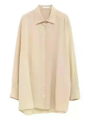THE ROW Button Round Hem Top