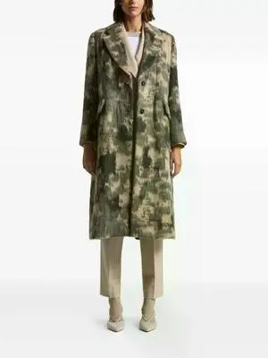 Peserico Patterned Buttoned Coat