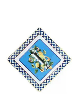 BACI MILANO Check-pattern Decorative Tray