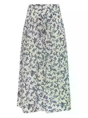 Posse Rue Baroque-print Maxi Skirt