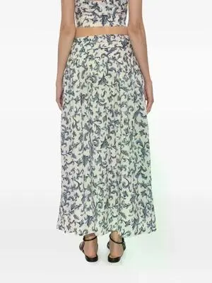Posse Rue Baroque-print Maxi Skirt