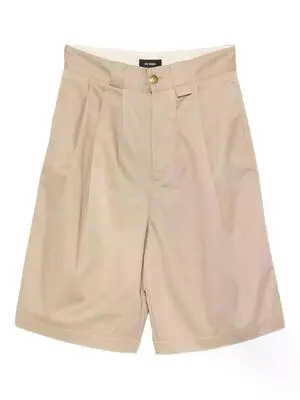 WILLY CHAVARRIA Pleated Shorts - Neutrals