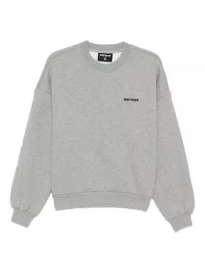 WRSTBHVR Logo-embroidered Crew-neck Sweatshirt