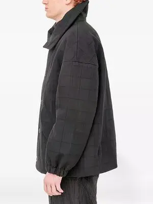 FORME D'EXPRESSION Padded Check Pattern Bomber Jacket