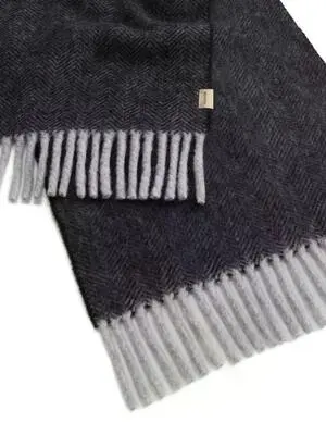 Woolrich Check Fringed Scarf
