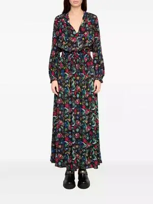 Zadig&Voltaire Floral Maxi Dress - Blue