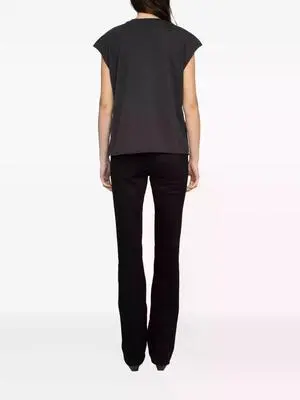 Zadig&Voltaire Cloe Skull Holes Tank Top - Grey