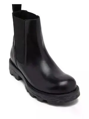DIESEL® Leather Chelsea Boots - Black