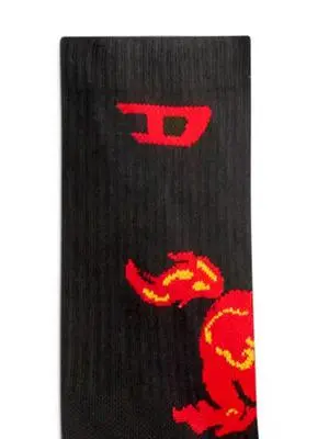 DIESEL® Skm-d Tennis Socks - Black