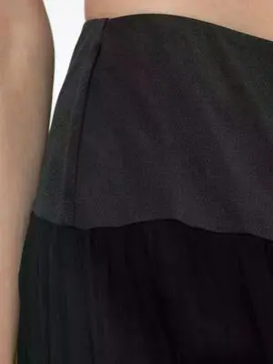 Posse Solene Gathered Maxi Skirt - Black