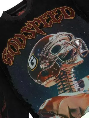 GODSPEED Graphic Print Long-sleeve Sweatshirt - Black