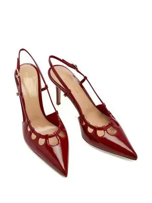 GIANVITO ROSSI Cut-out Patent Slingback 85mm