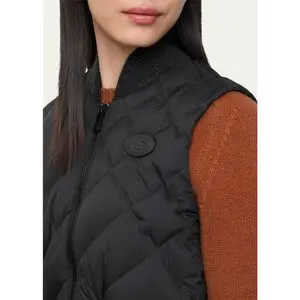 Burberry Devonside Quilted Vest - Black