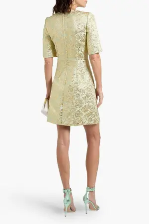 Dolce & Gabbana Metallic Brocade Mini Dress